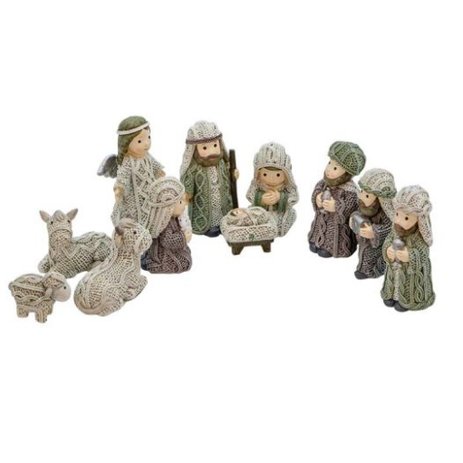 Bridgets of Erin Aran 11 Piece Nativity Scene Set – The Celtic Ranch