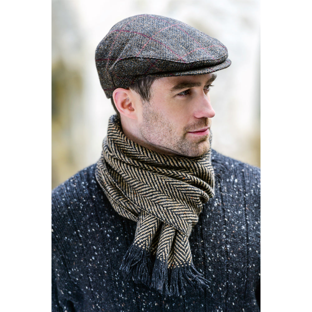Mucros Weavers Trinity Wool Flat Cap | The Celtic Ranch